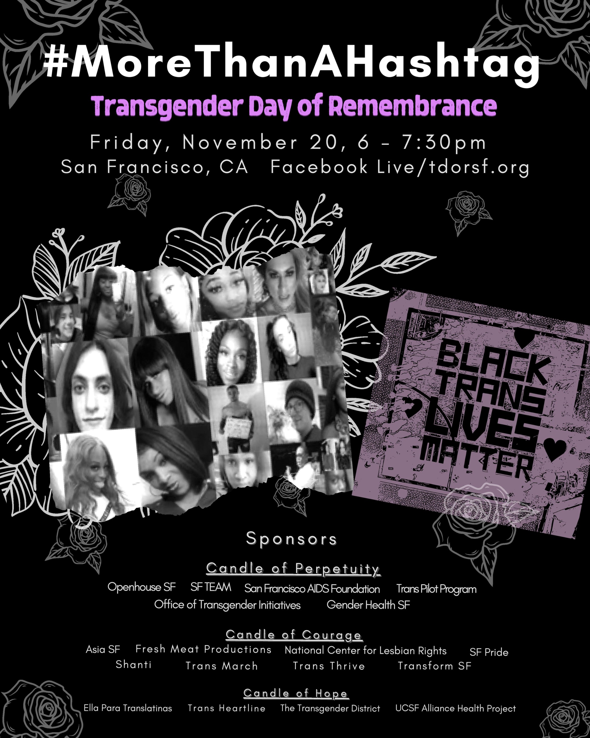 Transgender Day of Remembrance FB Live Event - SF LGBT Center